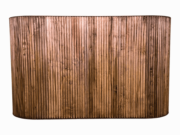 FAIRMONT FLUTED 6FT BAR - PECAN - LLL Event Rentals