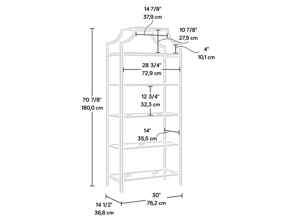 WALKER DISPLAY UNIT - GOLD - LLL Event Rentals