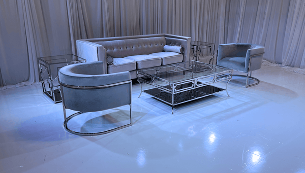 DIOR SOFA GROUPING 2 - BLUSH - LLL Event Rentals