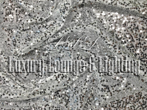 SEQUIN LINEN - SILVER - LLL Event Rentals